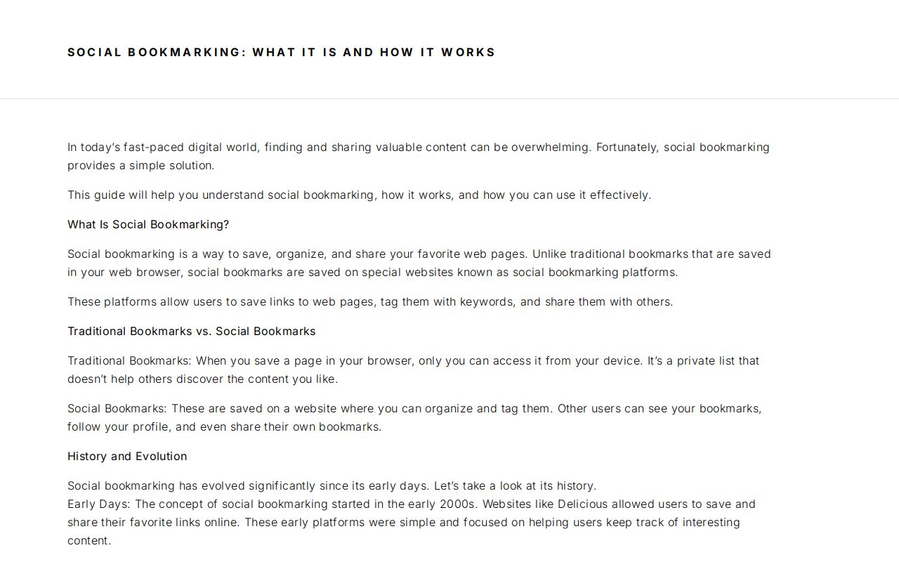 Social Bookmarking: What It Is and How It Works